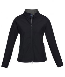 Geneva Ladies Softshell Jacket - Black / Graphite